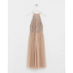 ASOS | Dresses | Asos Maya Bridesmaid Halter Neck Midi Tulle Dress ...